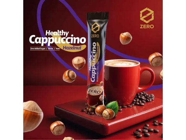 Zero Healthy Cappuccino Hazelnut 1 Sachets – CAFELAX