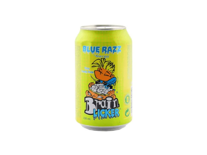 Brain Licker Blue Razz Fizzy Candy Drink 330ml – CAFELAX
