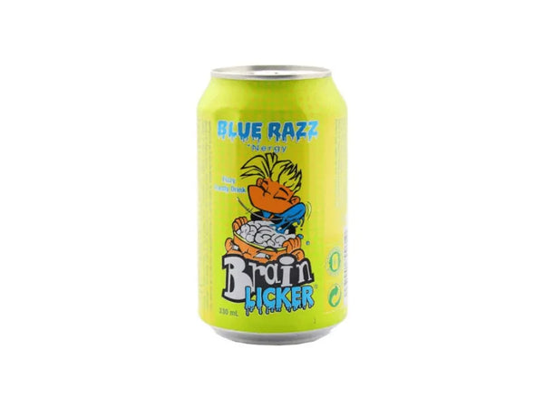 Brain Licker Blue Razz Fizzy Candy Drink 330ml – CAFELAX