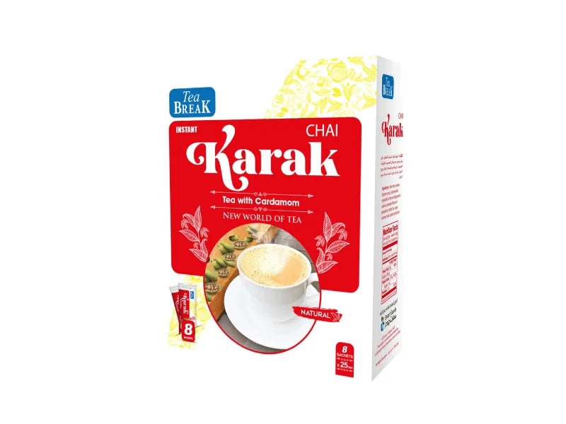 Tea Break Chai Karak With Cardamom 8 Sachets – CAFELAX
