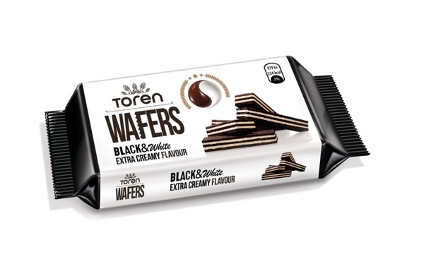 Toren Black & White Extra Creamy Wafer 55g – CAFELAX