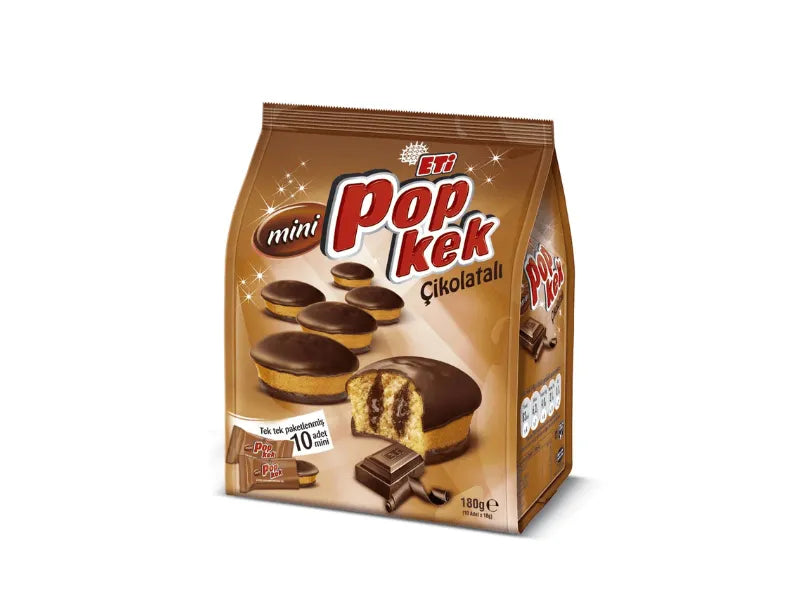 Eti Mini Pop Kek 10 Mini Chocolate Cakes - 180g – CAFELAX