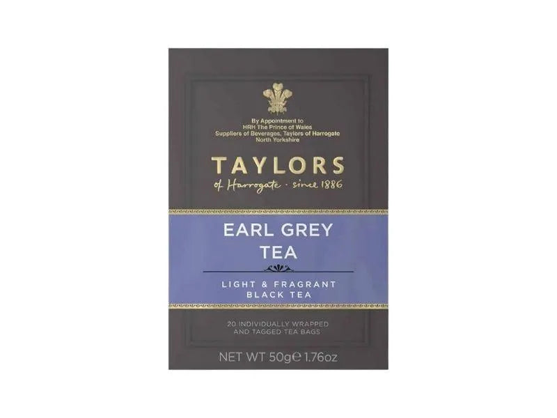 Taylors Earl Grey Black Tea 20 Bags – CAFELAX