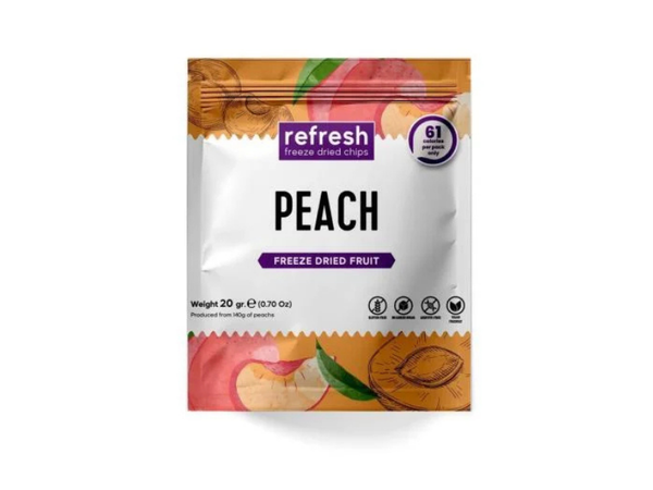Refresh Freeze Dried Chips Peach 20g – CAFELAX