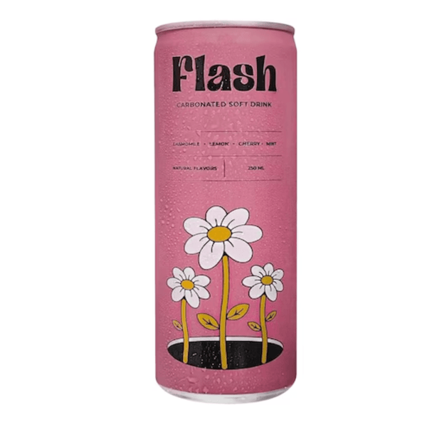 Flash Carbonated Soft Drink Lemon-Cherry-Mint-Chamomile 250ml – CAFELAX