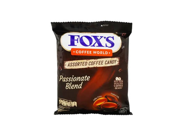 BB:" 31-8-2025 "Fox's Assorted Coffee Candy 90g – CAFELAX