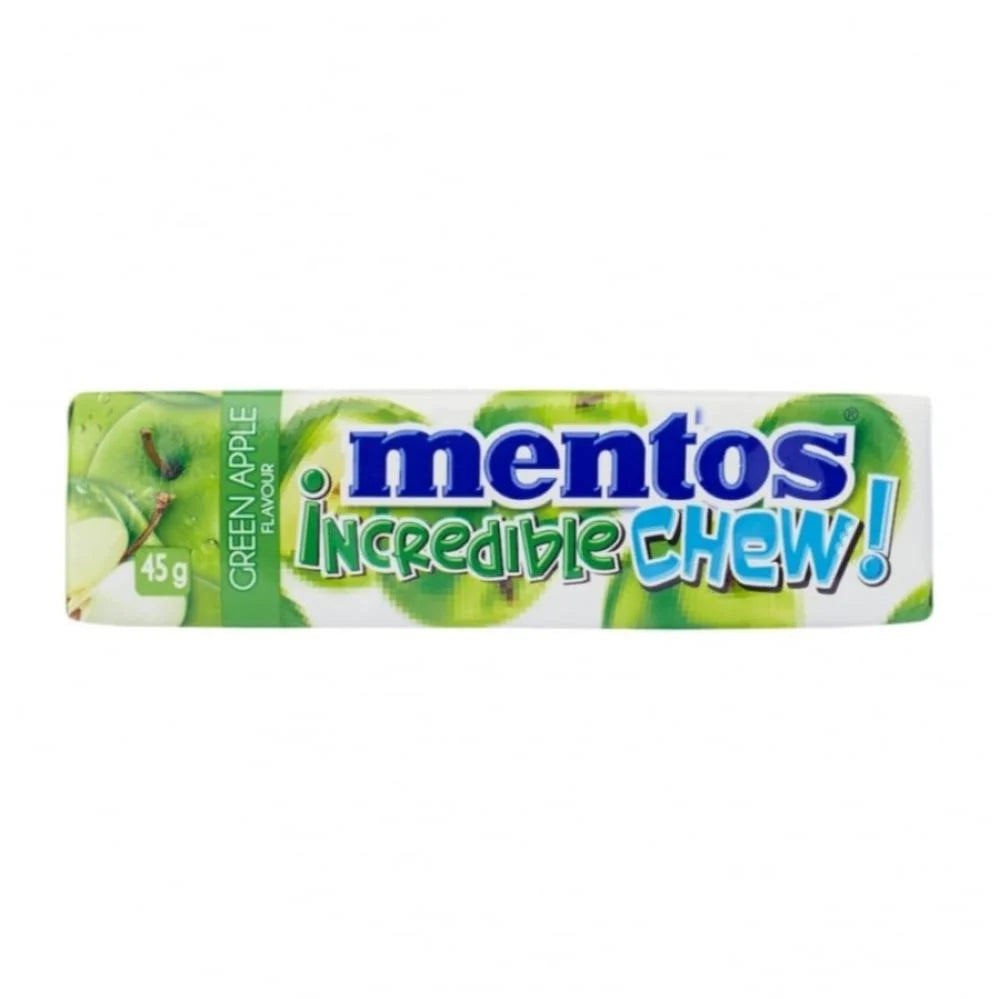 Mentos Incredible Chew Green Apple Candy 45g – CAFELAX