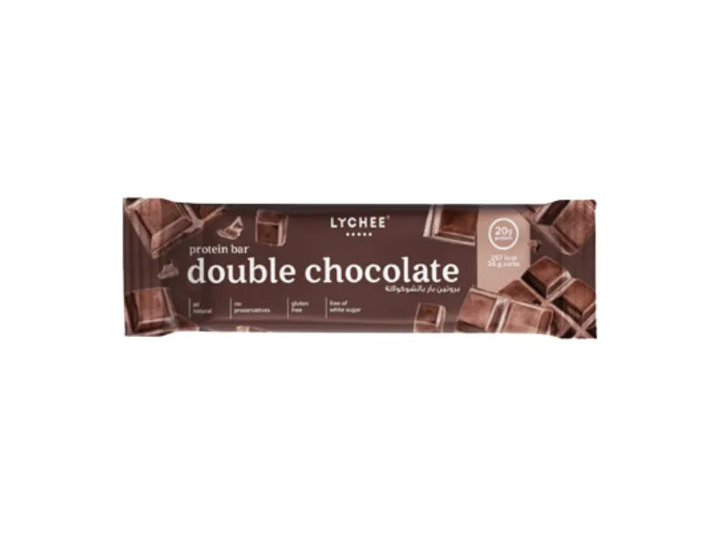 Lychee Double Chocolate Protein Bar 20g Protien 70g – CAFELAX