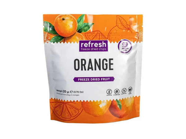 Refresh Freeze Dried Chips Orange 20g – CAFELAX
