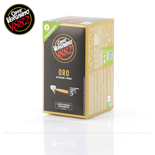 Caffè Vergnano Espresso Oro 100% Arabica 18 Pods – CAFELAX