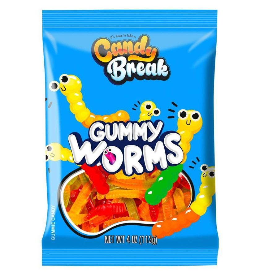 Candy Break Gummy Worms Candy 113g – CAFELAX