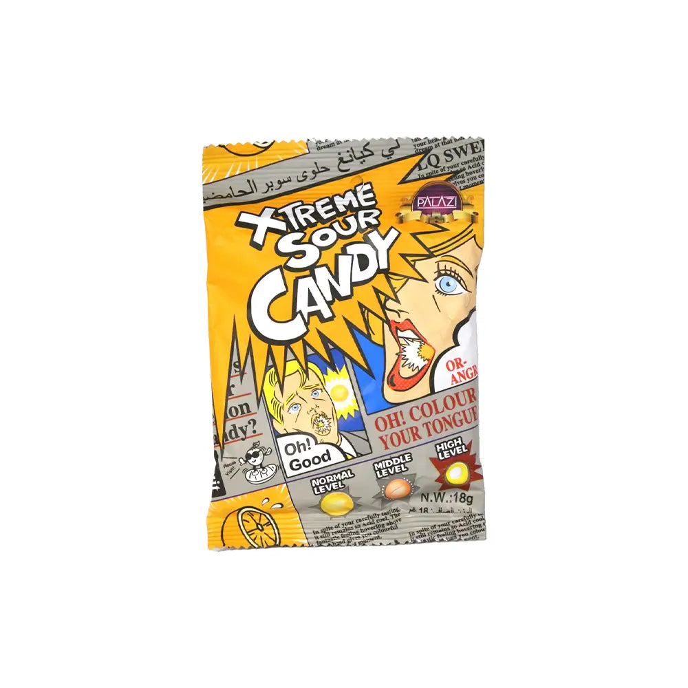 Xtreme Sour Candy Orange Flavour 18g – CAFELAX