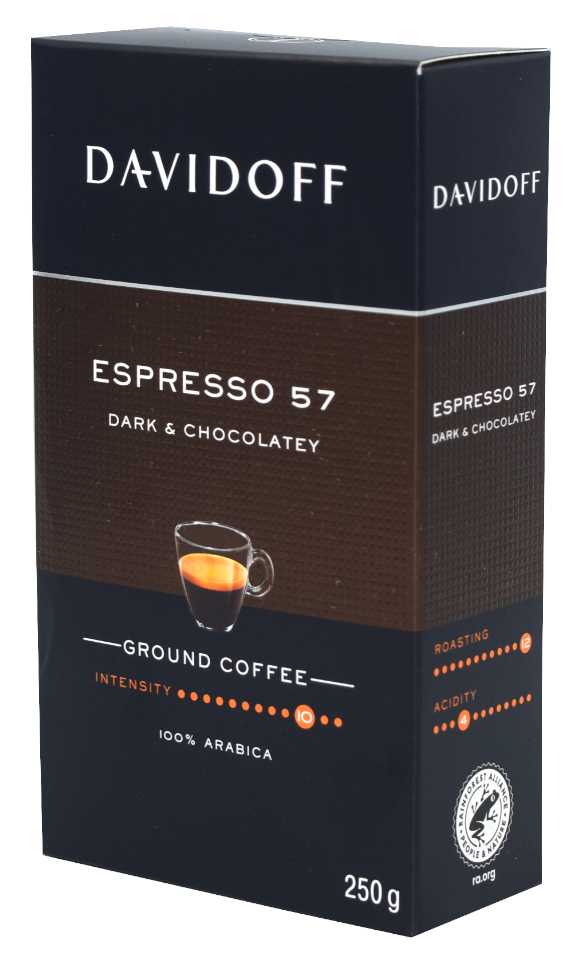 Davidoff Espresso 57 Dark & Chocolatey Ground Coffee 250g – CAFELAX