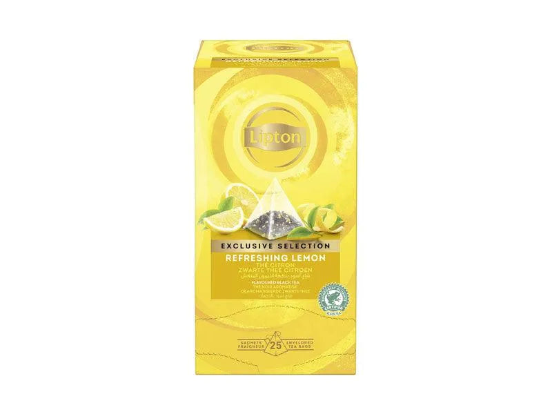 Lipton Exclusive Selection Refreshing Lemon 25 Bags – CAFELAX