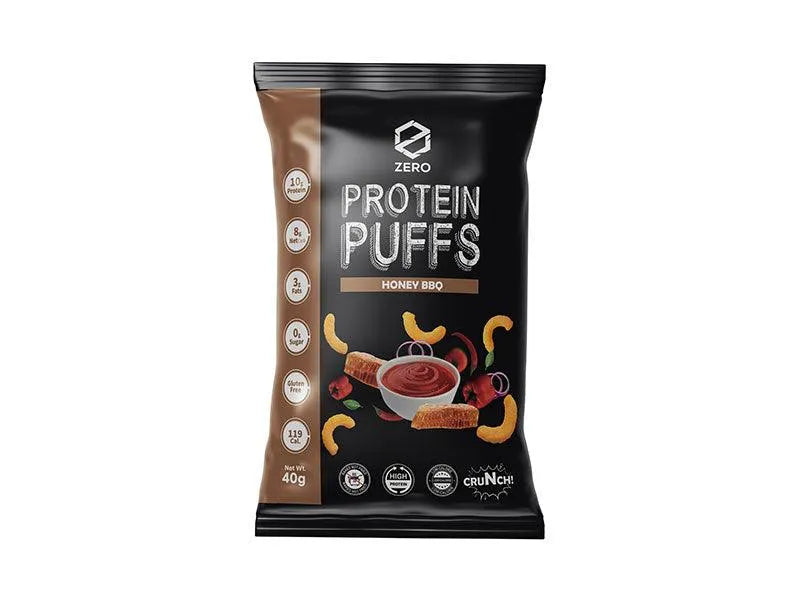 Zero Honey BBQ Protien Puffs 10g Protien - 40g - 20 Pieces – CAFELAX